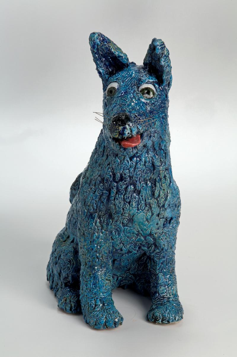 Gary Dinnen - These are examples of ceramic blue dogs